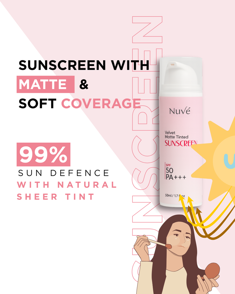 VELVET MATTE TINTED SUNSCREEN WITH SPF 50+ PA+++ – Nuve International